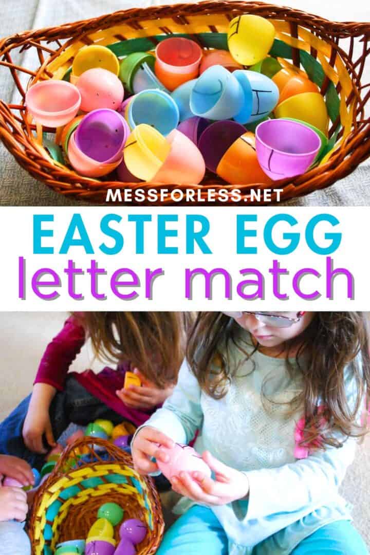 Easter Egg Letter Matching Game - Mess for Less