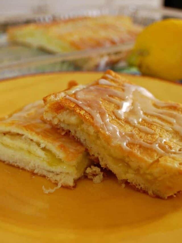 Crescent Roll Lemon Bars - Mess for Less