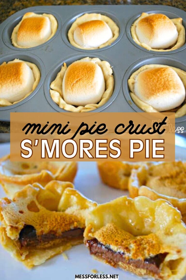 Mini S'mores Pie - Mess for Less