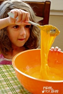 Snow Gak Sensory Play - Mess for Less