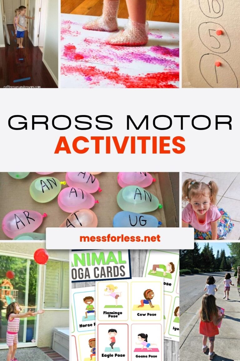12 Gross Motor Activities - Mess for Less