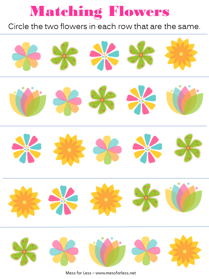 Spring Flower Printables Spring Flower Printables