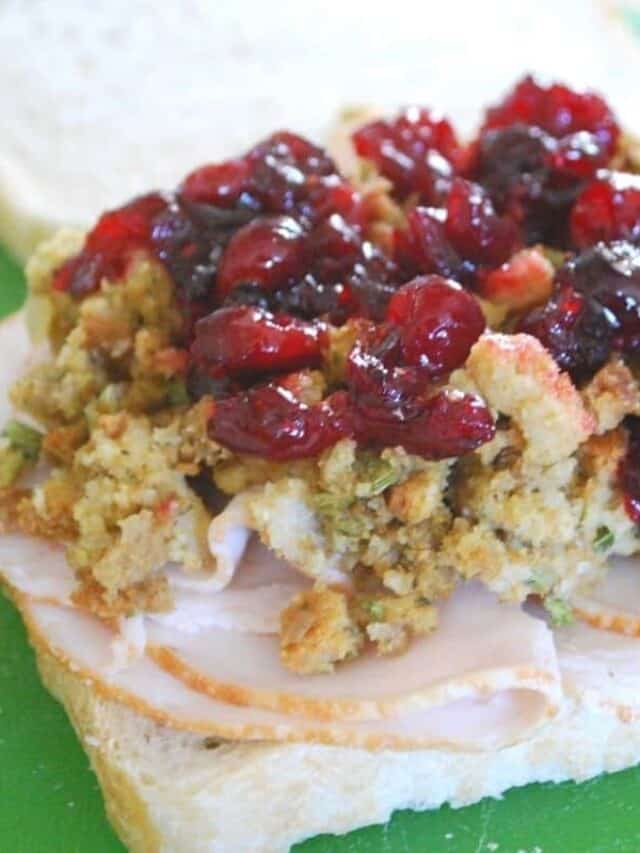 Thanksgiving Leftover Sandwich - Mess for Less
