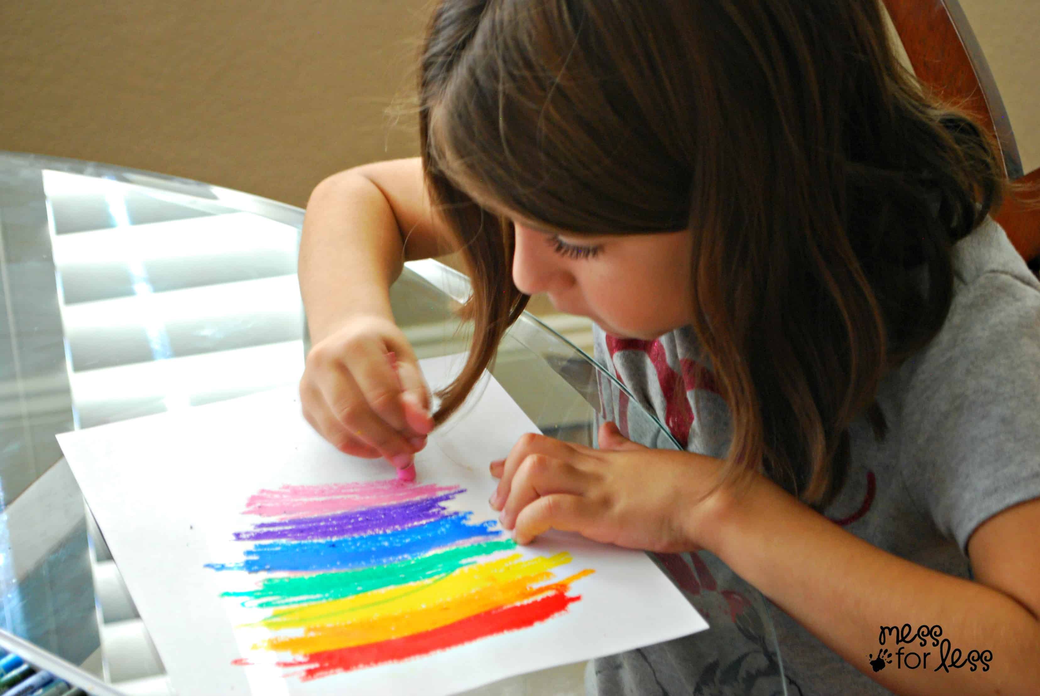 Make Your Own Scratch Art Paper - Mess for Less Make Your Own Scratch Art Paper - Mess for Less