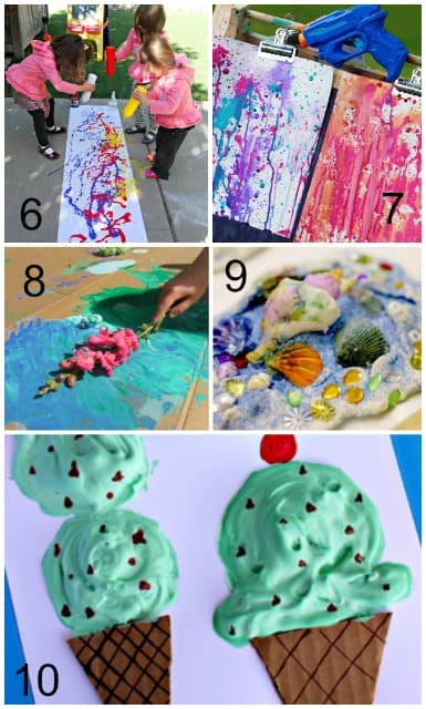 Summer Art Activities For Kids Mess For Less Summer Art Activities For Kids Mess For Less