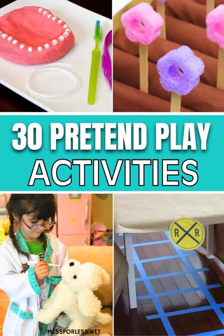 30+ Pretend Play Ideas - Mess for Less