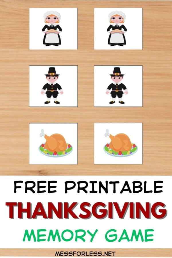 Free Kindergarten Worksheets for Thanksgiving - Mess for Less