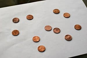 Cleaning Pennies Experiment - Mess for Less