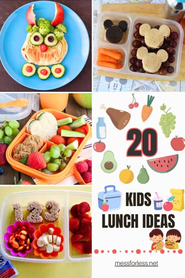 20 Ideas for Kids' Lunches - Mess for Less