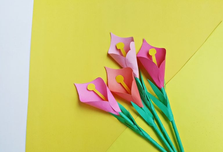 Calla Lily Craft for Kids - Mess for Less