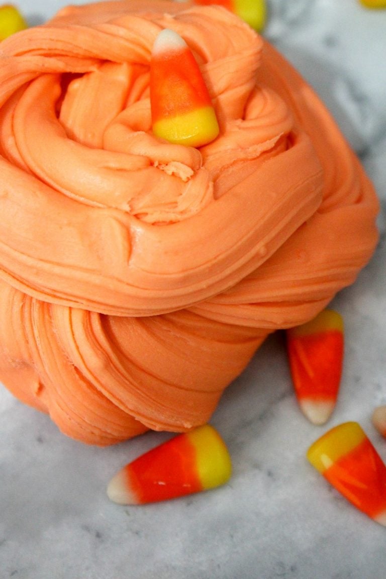 How to Make Edible Candy Corn Slime - Mess for Less