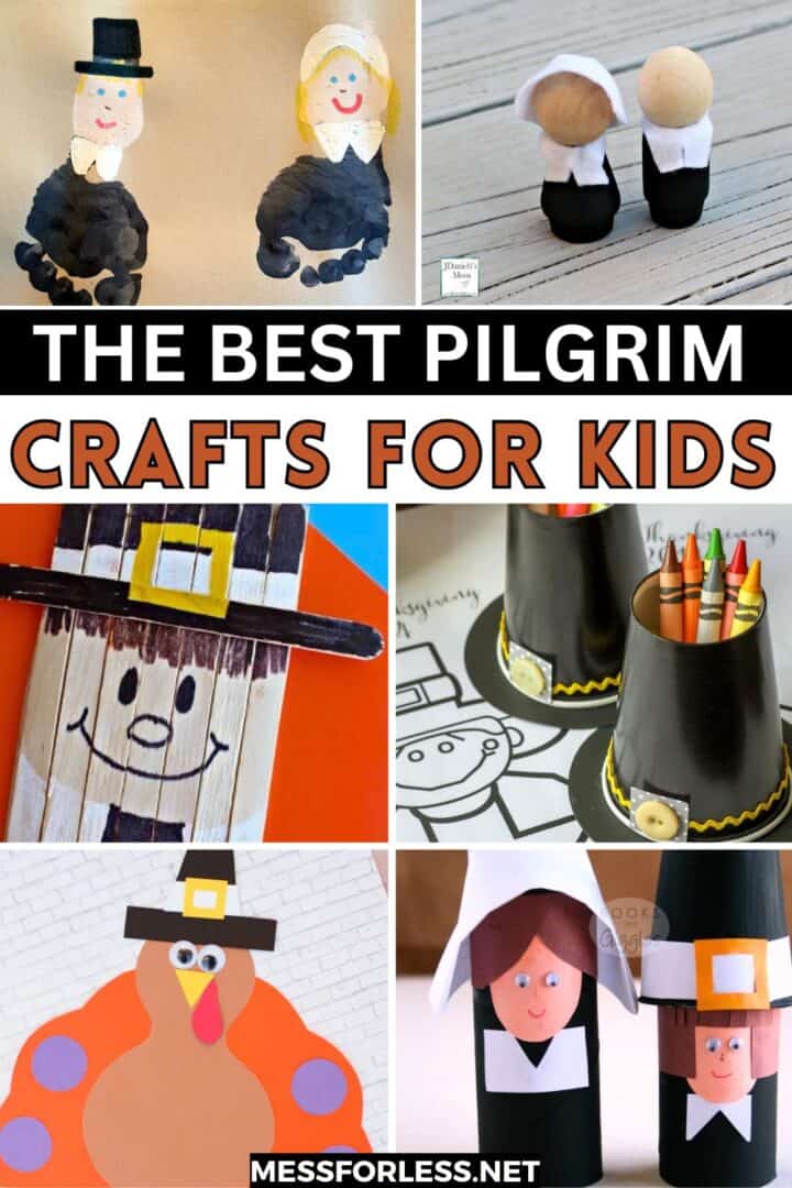 Best Pilgrim Crafts for Kids - Mess for Less