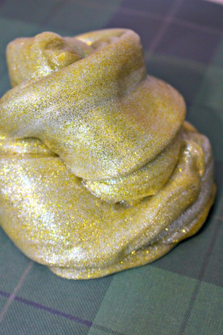 How to Make Silver and Gold Slime - Mess for Less