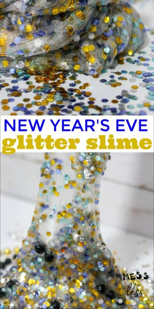 New Year's Eve Slime - Mess for Less