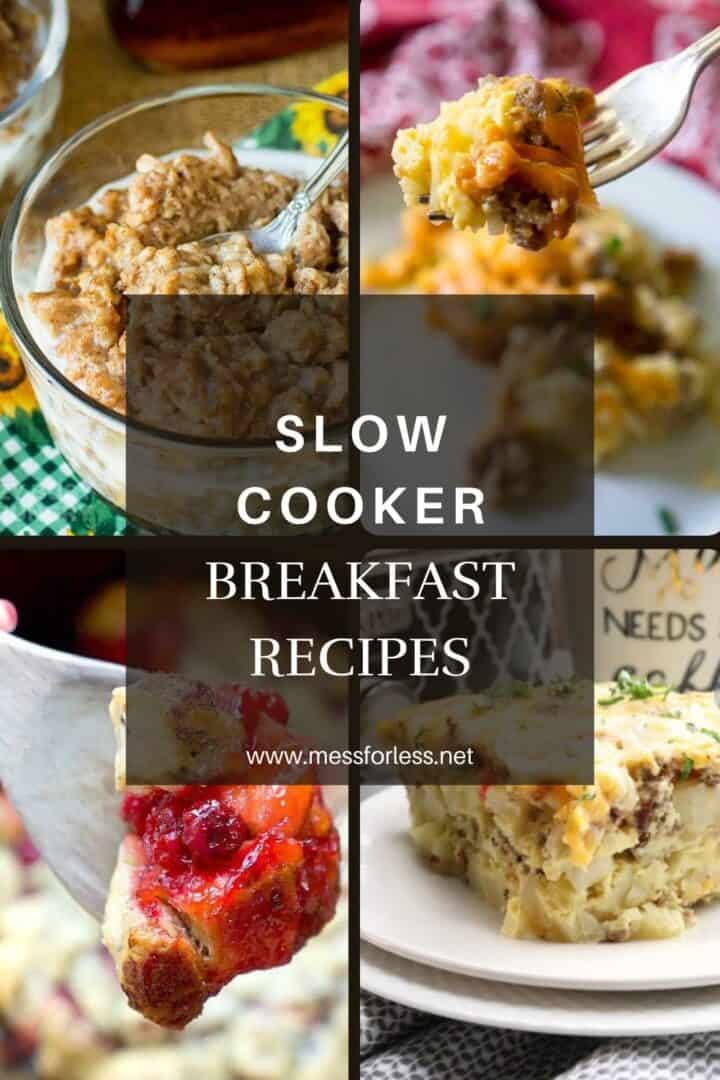Slow Cooker Breakfast Recipes - Crock Pot Breakfasts - Mess for Less