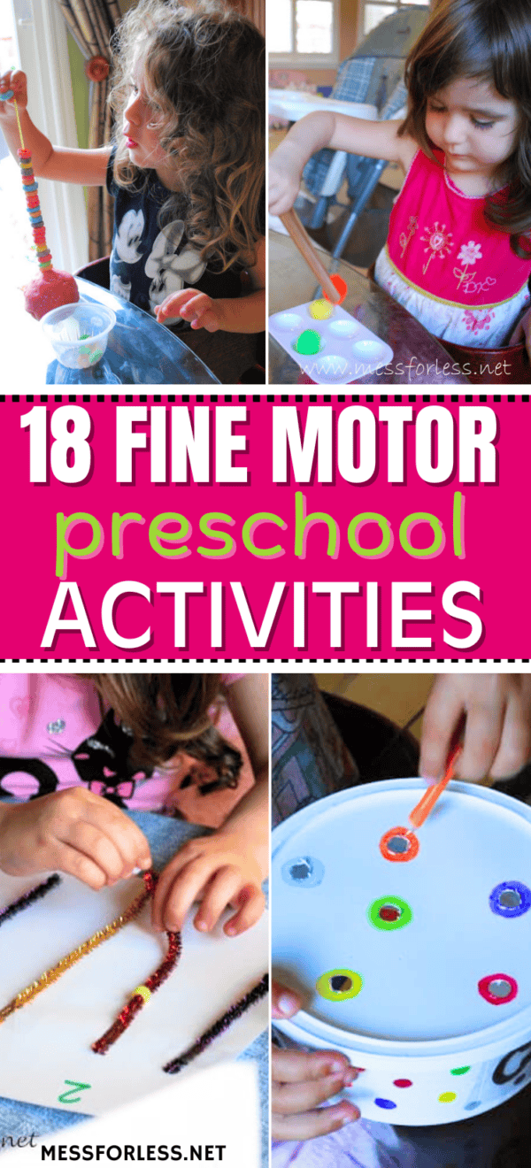 18 Fine Motor Activities for Preschoolers - Mess for Less