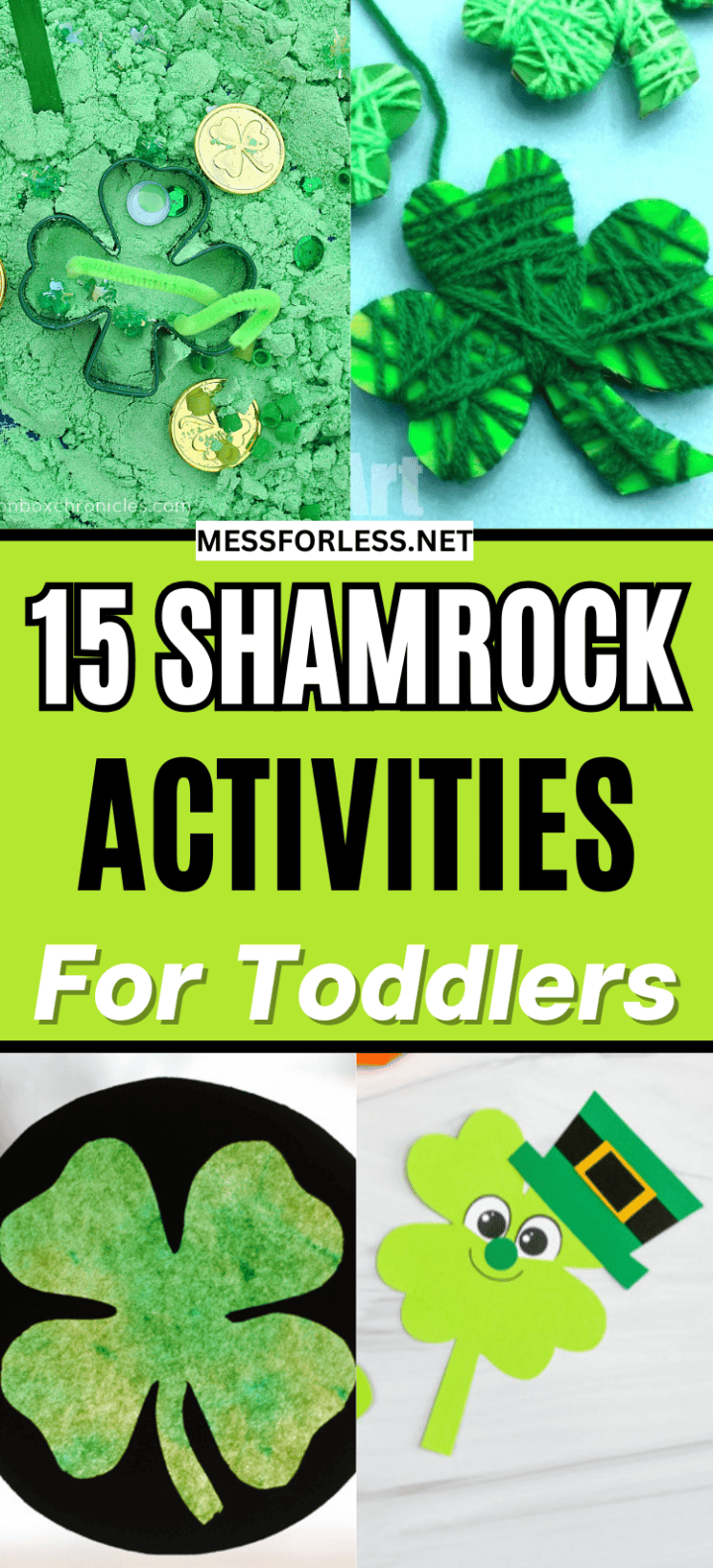 15 Shamrock Activities for Toddlers - Mess for Less