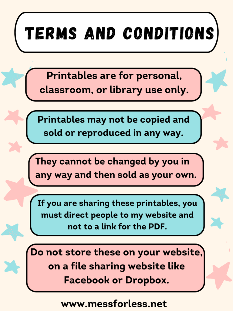 Teacher Appreciation Printables for Handprint Art - Mess for Less