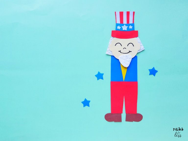 Uncle Sam Craft for Kids - Mess for Less