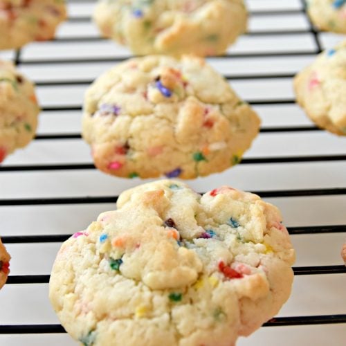 Confetti Cookies With Cake Mix - Mess for Less