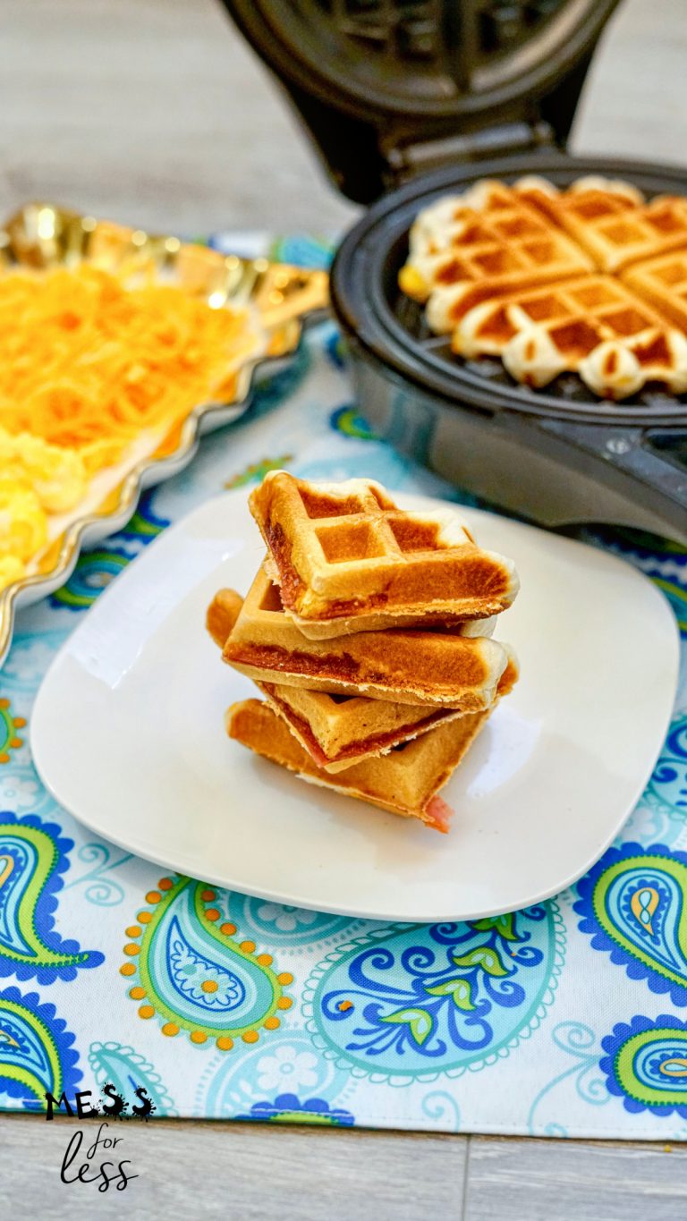 Waffle Breakfast Sandwich - Mess for Less