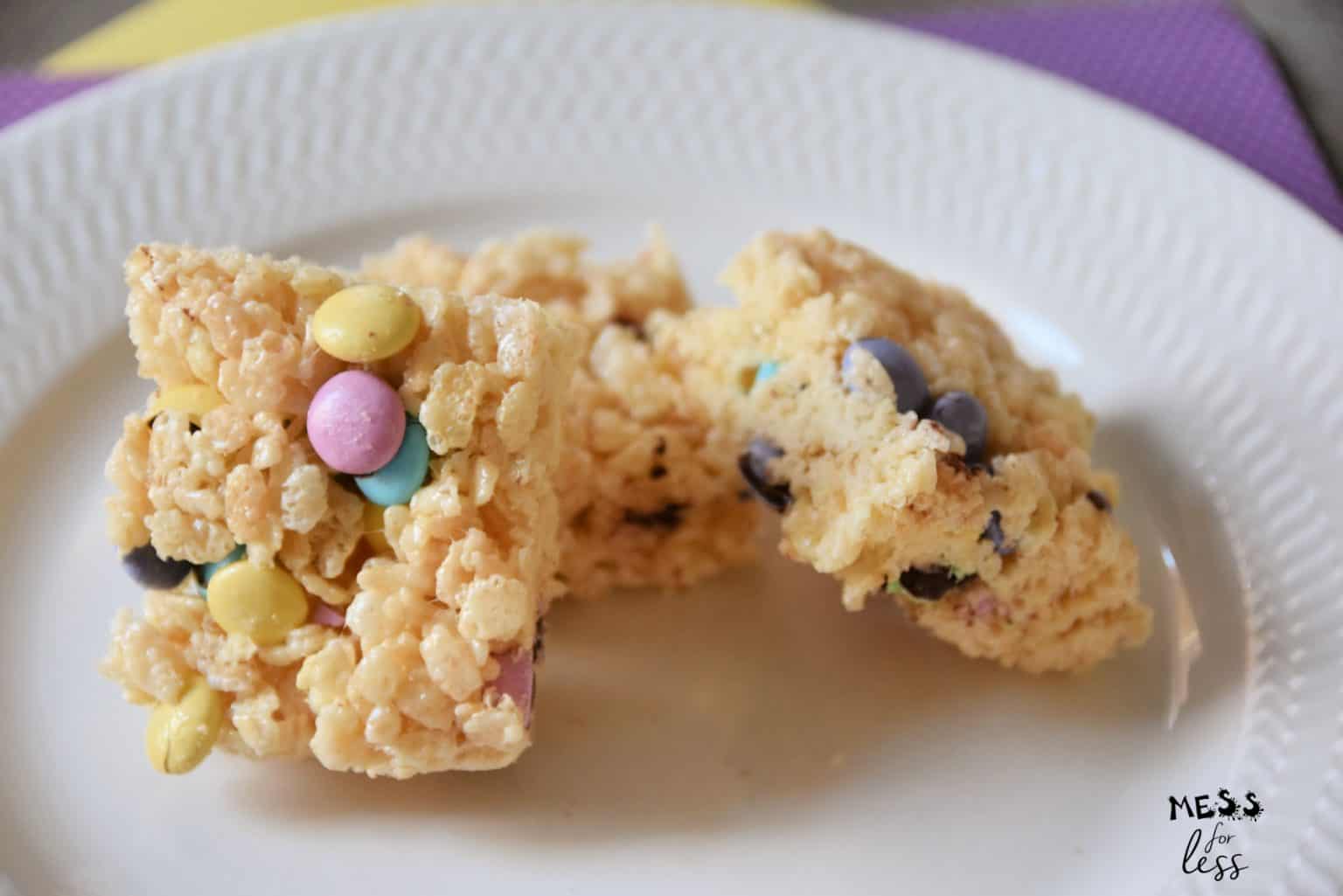 Easter Rice Krispie Treats - Mess for Less
