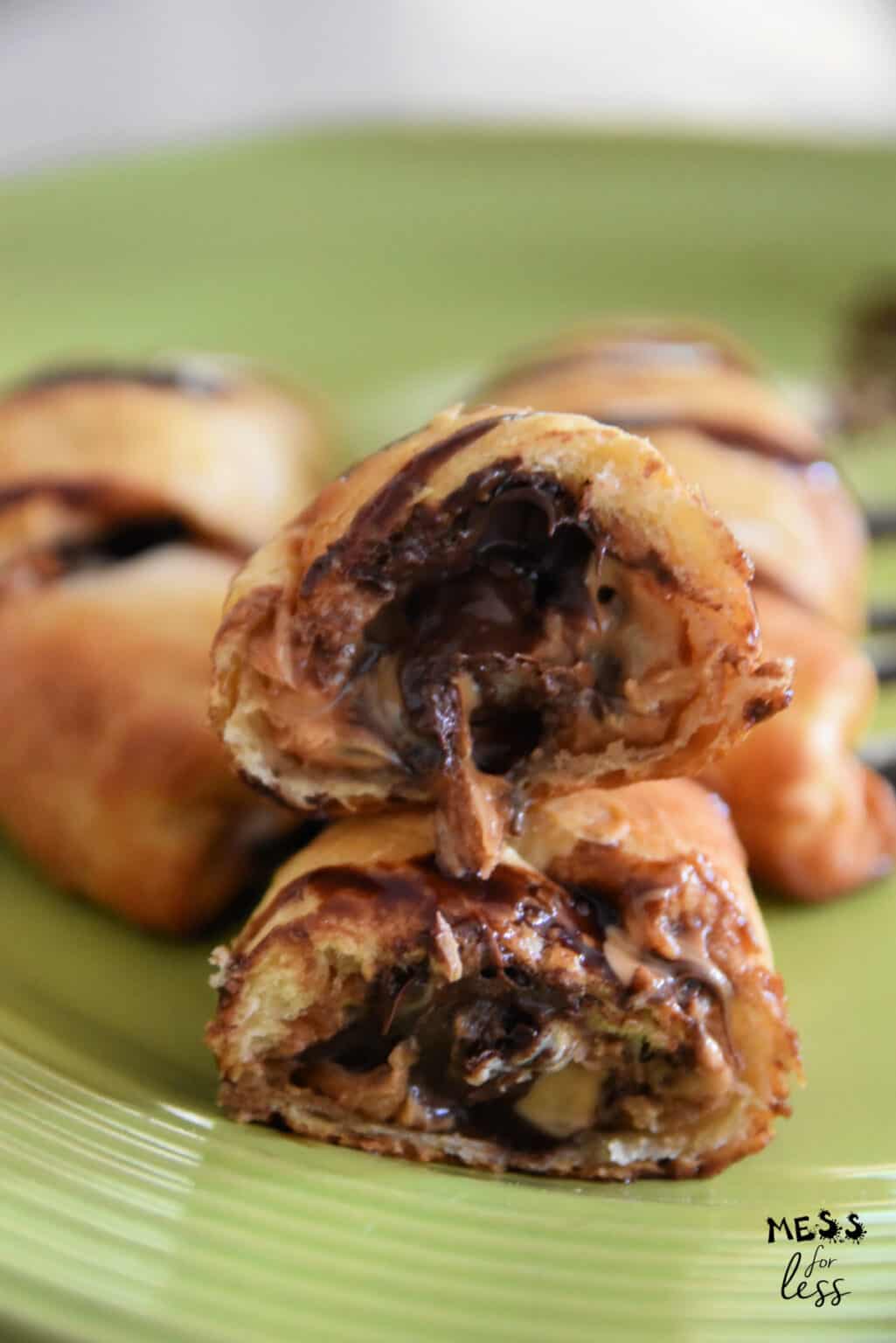 Peanut Butter Chocolate Chip Crescents - Mess for Less
