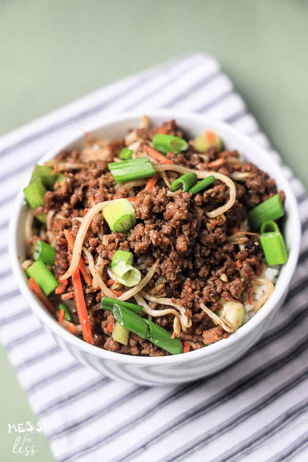 Beef with Garlic Sauce - Mess for Less