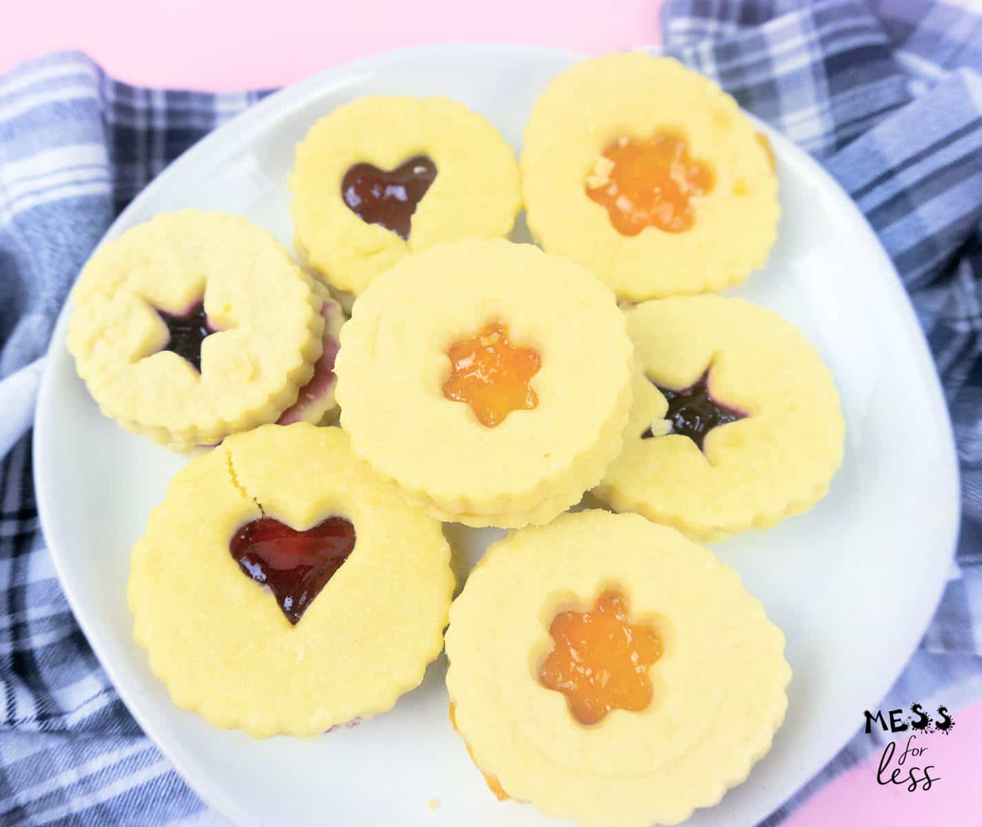 Best Linzer Cookie Recipe without Almond Flour - Mess for Less