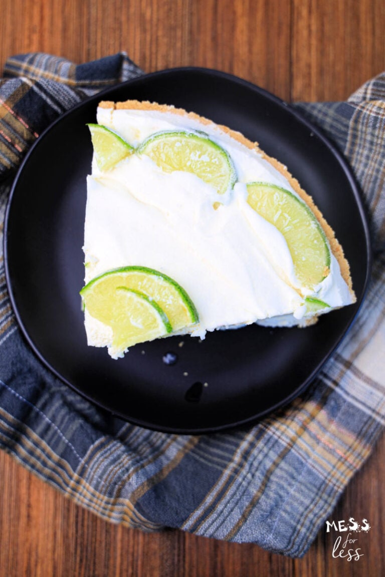 Easy Frozen Key Lime Pie - Mess for Less