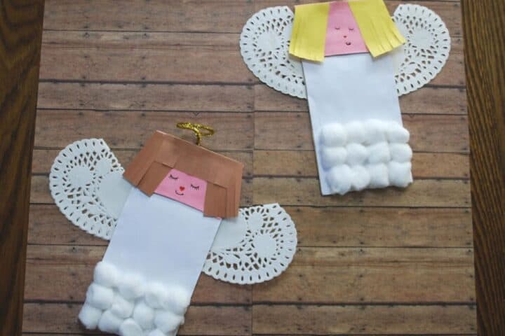 Paper Bag Angel Craft - Mess for Less