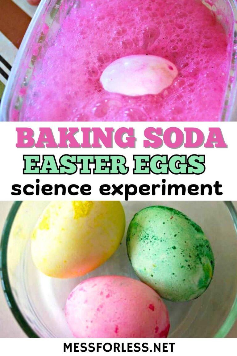 Baking Soda Easter Eggs - Mess for Less