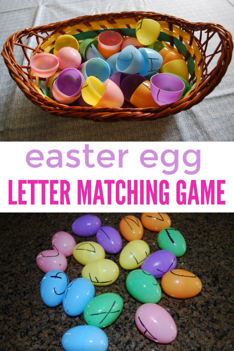 Easter Egg Letter Matching Game - Mess for Less