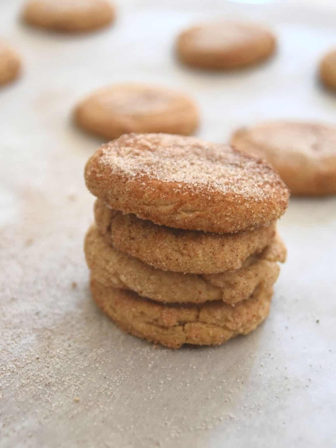 Super Soft Cake Mix Snickerdoodle Cookies - Mess for Less