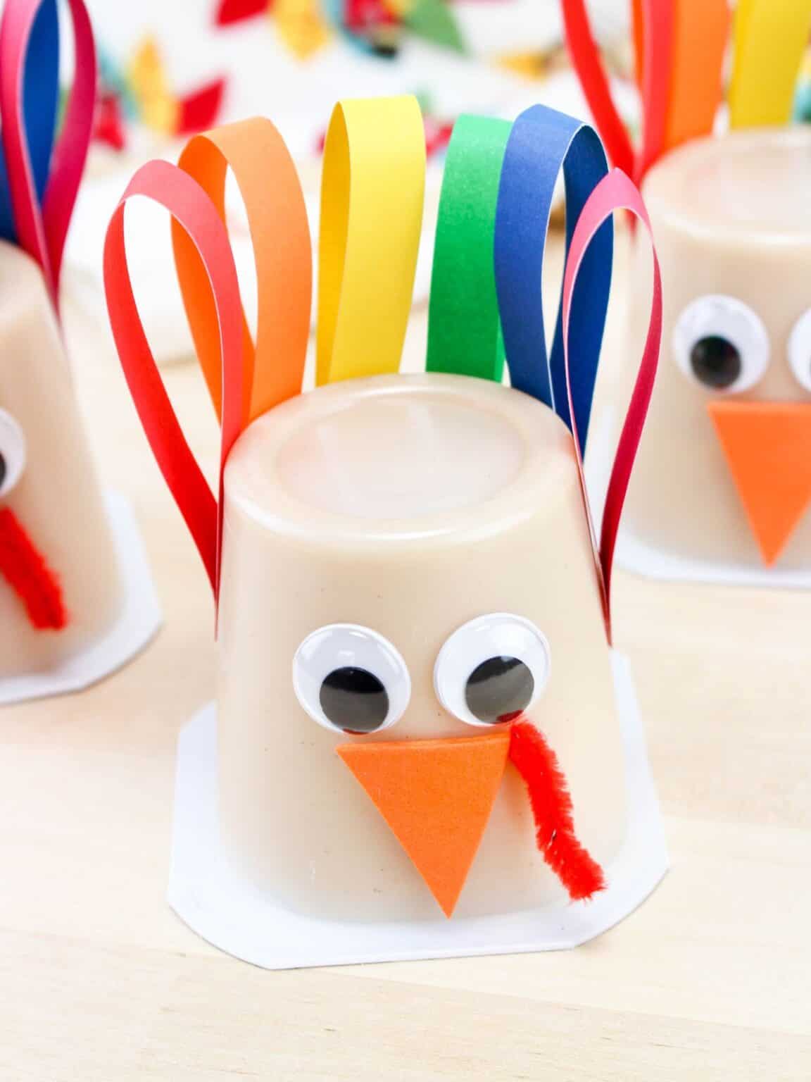 How to Make Turkey Pudding Cups - Mess for Less