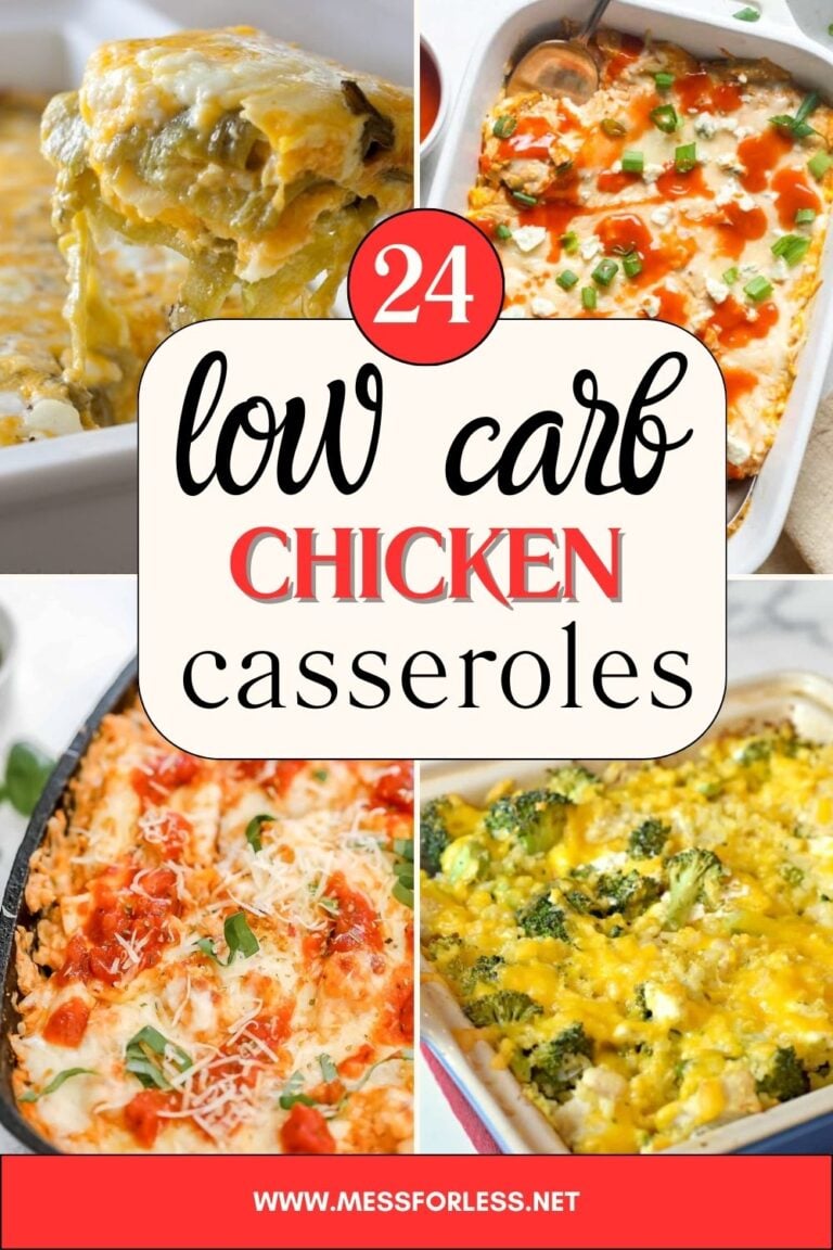 24 Low Carb Chicken Casseroles - Mess for Less
