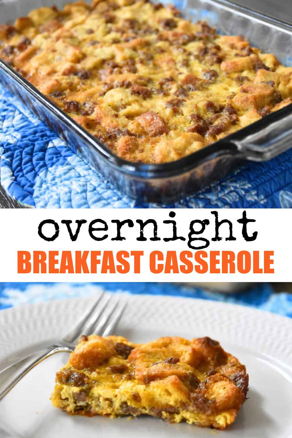 Overnight Breakfast Casserole - Mess for Less