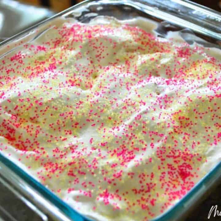 Spring Poke Cake Recipe - Mess for Less