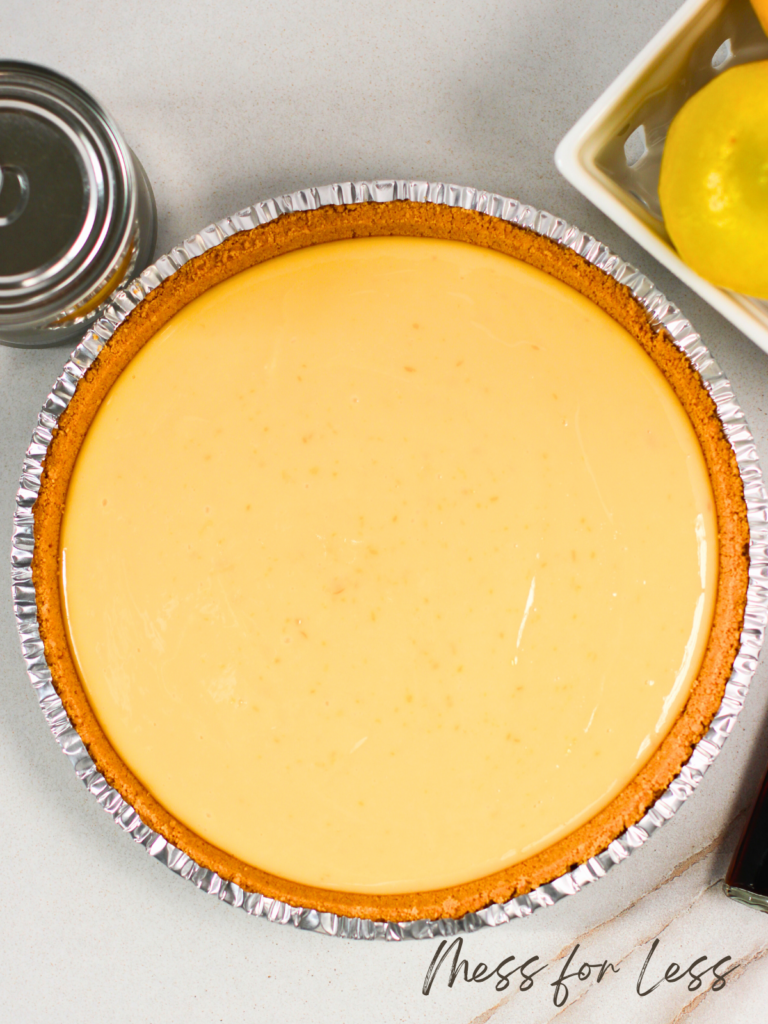 Lemon Ice Box Pie - Mess for Less