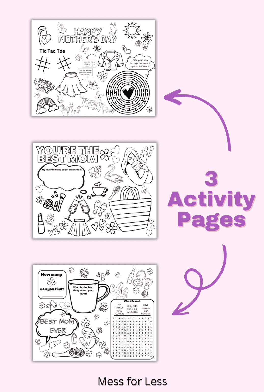 Printable Mother's Day Activities - Mess for Less