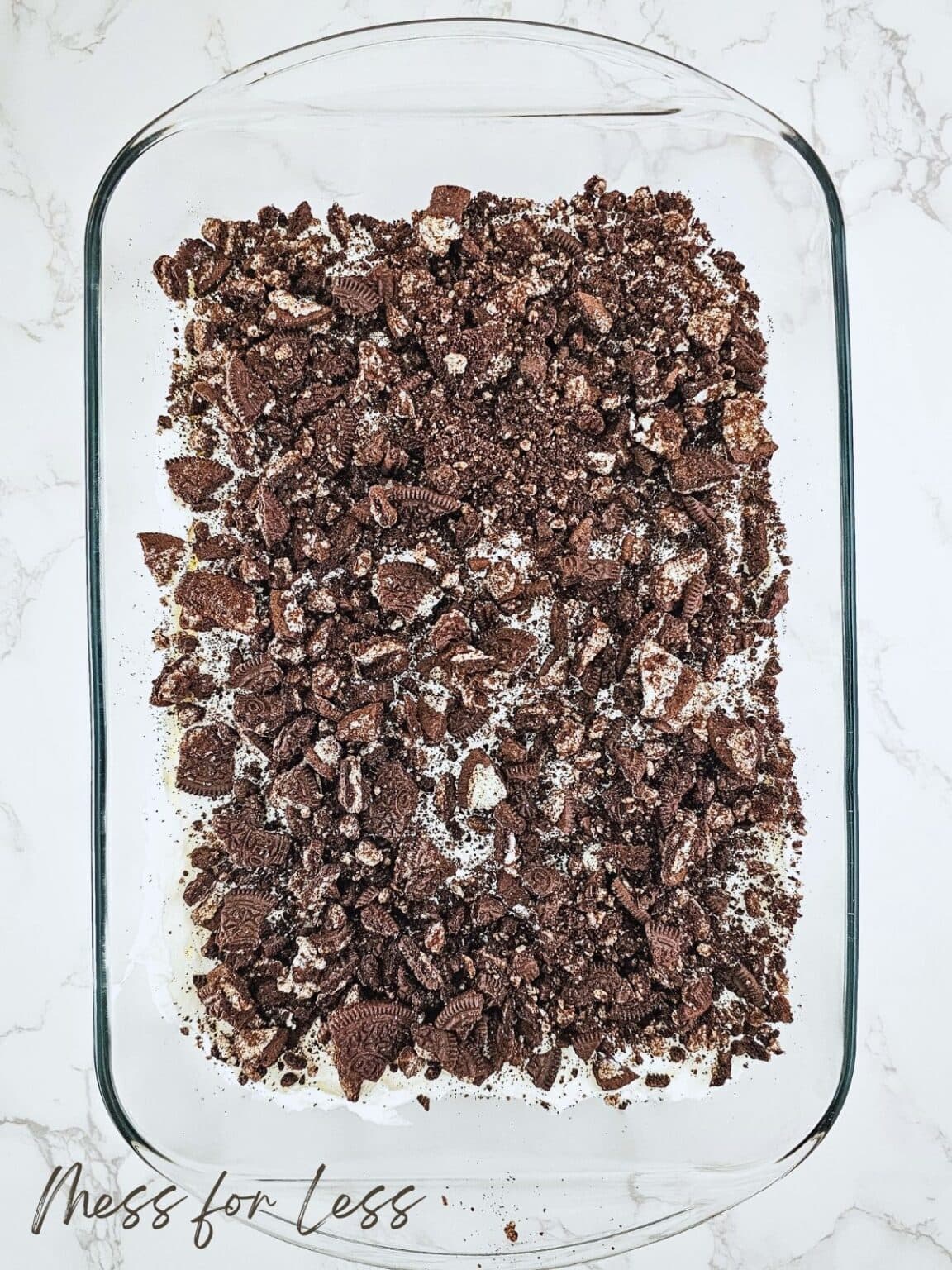 Oreo No Bake Cheesecake - Mess for Less