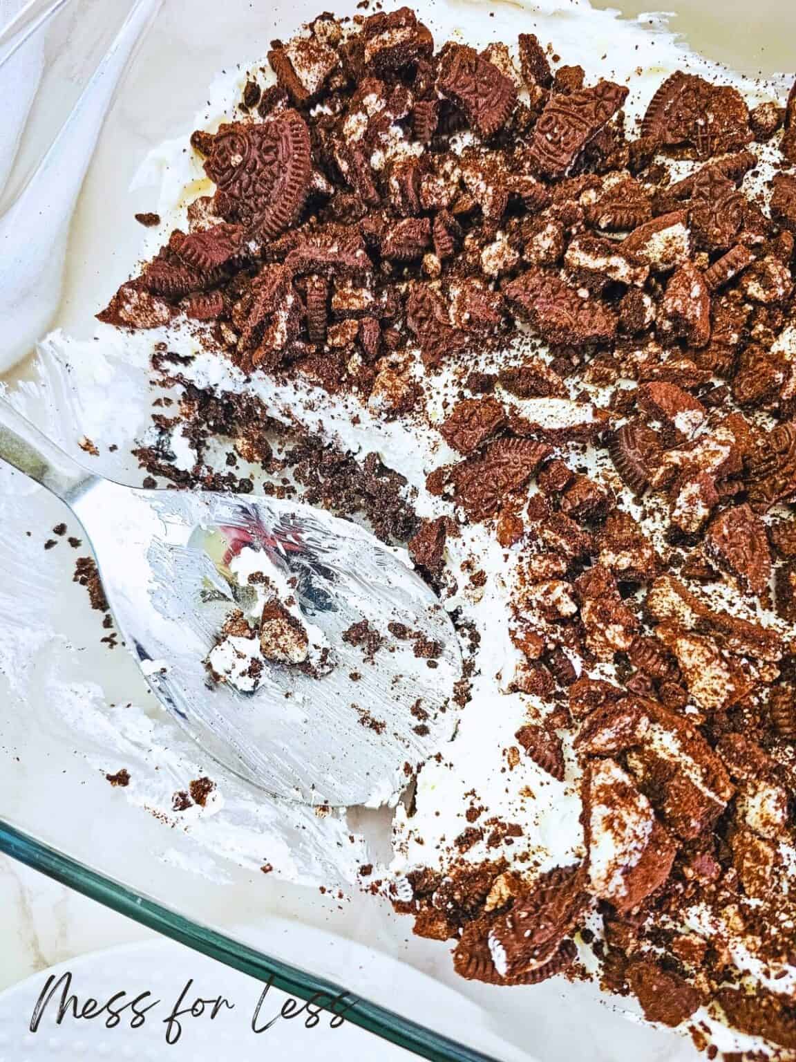 Oreo No Bake Cheesecake - Mess for Less