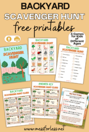 Backyard Scavenger Hunt - Mess for Less