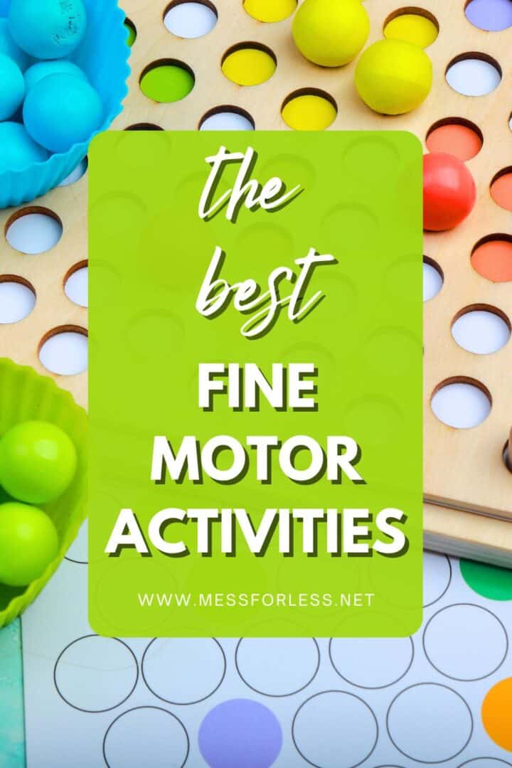 Activities for Fine Motor Skills - Mess for Less