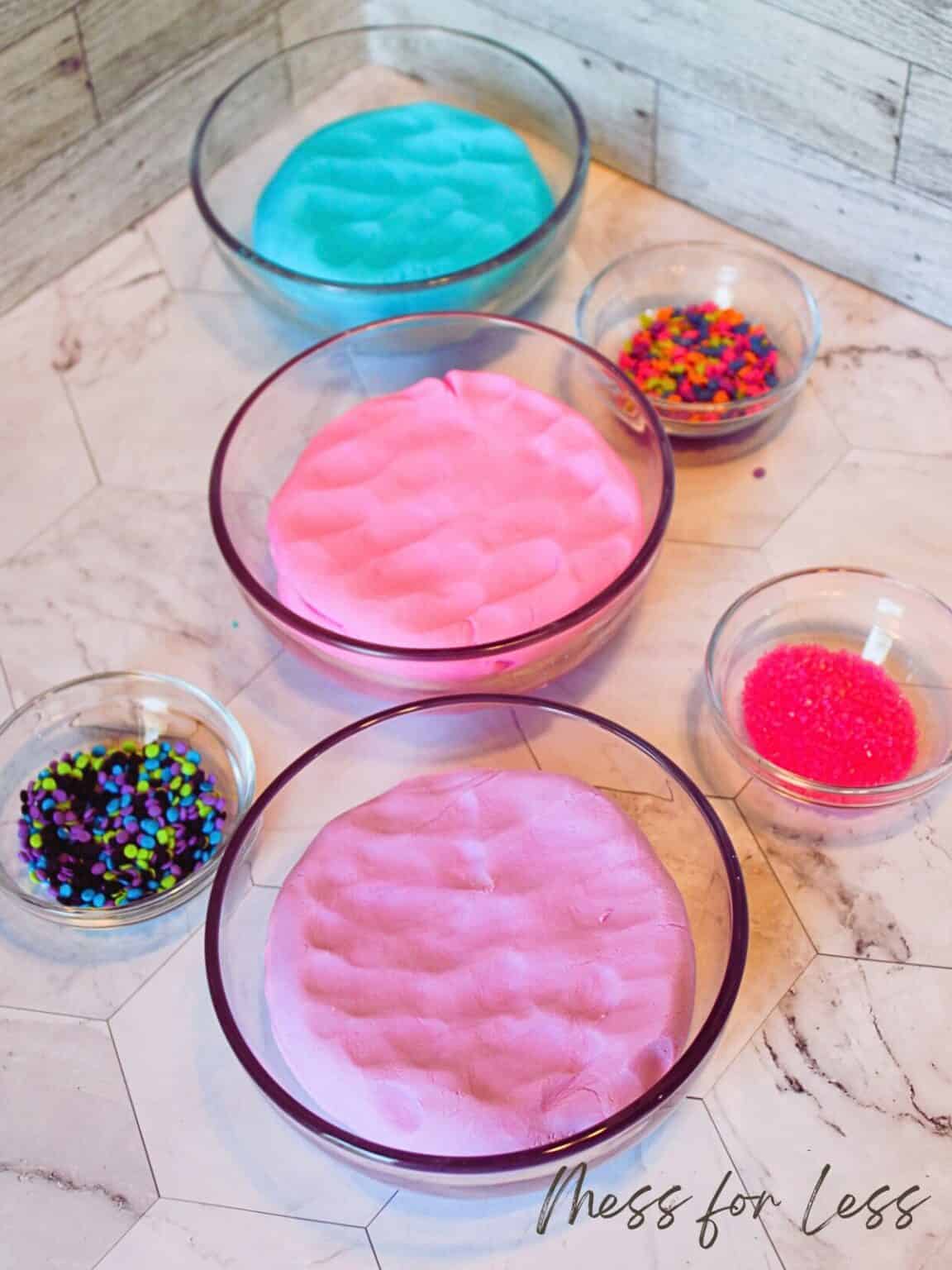Ice Cream Edible Playdough Recipe - Mess for Less