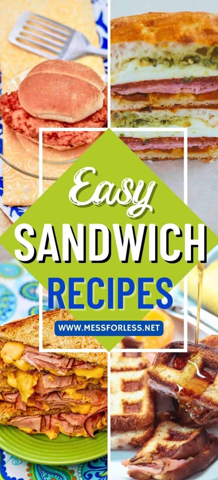 Sandwich Recipes - Mess for Less