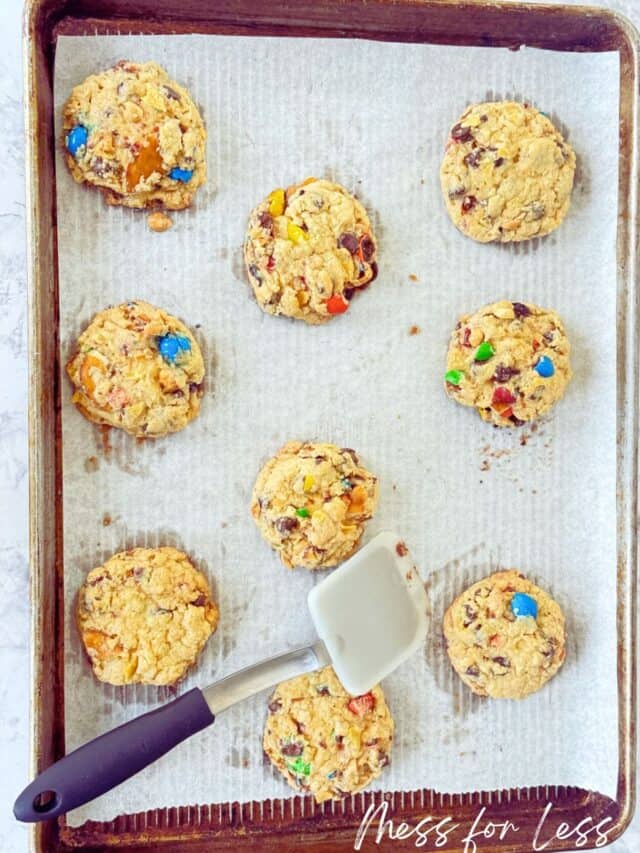 M&M Cookies Recipe - Mess for Less