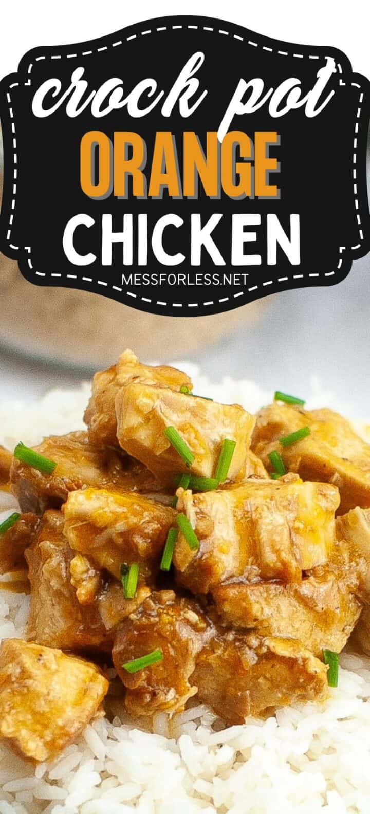 Easy Crockpot Orange Chicken Recipe - Mess for Less