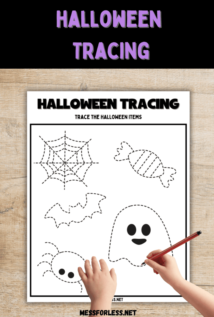 Halloween Worksheets For Kindergarten - Mess for Less