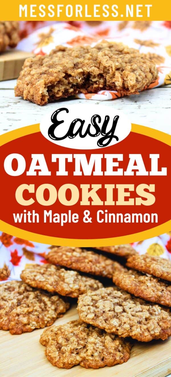 Easy Oatmeal Cookies Recipe - Mess for Less